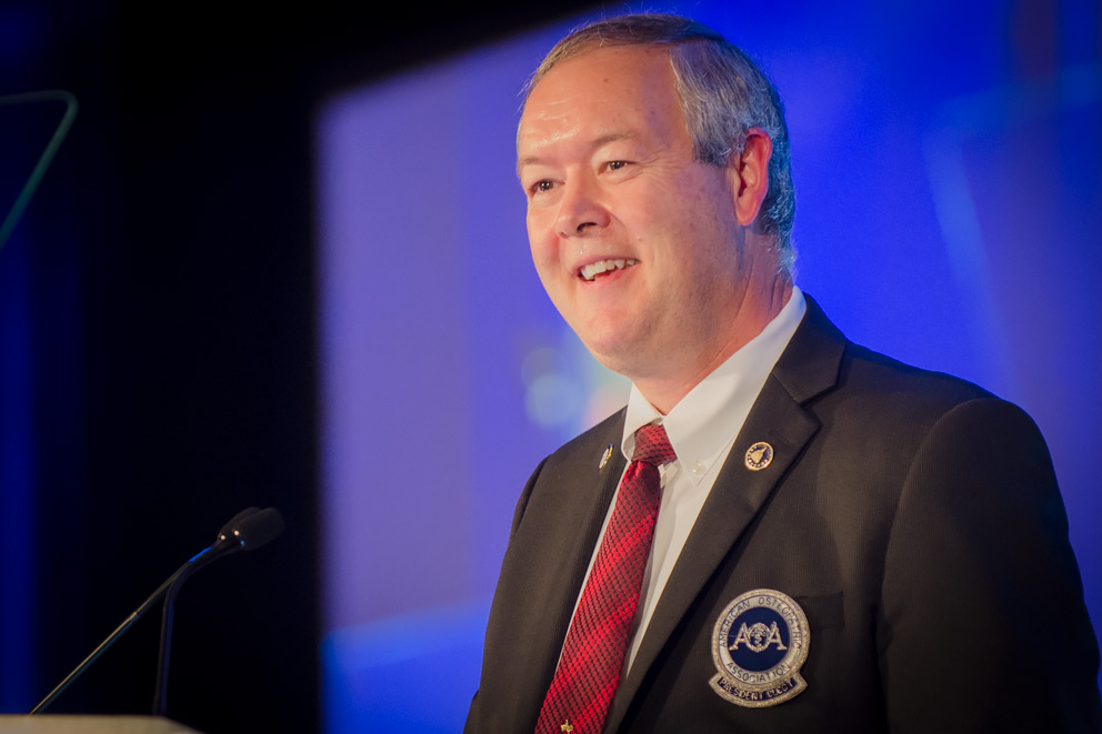 AOA inaugurates Boyd R. Buser, DO, as 2016-17 president